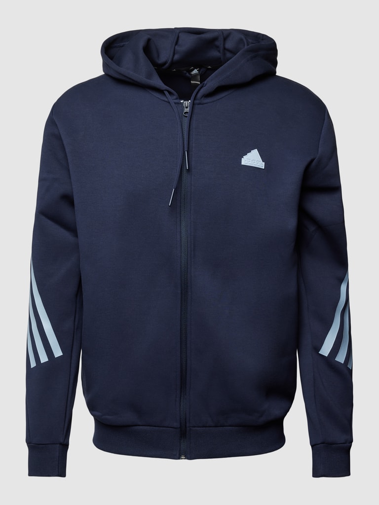 adidas Sportswear Sweatjack met galonstrepen in donkerblauw online ...