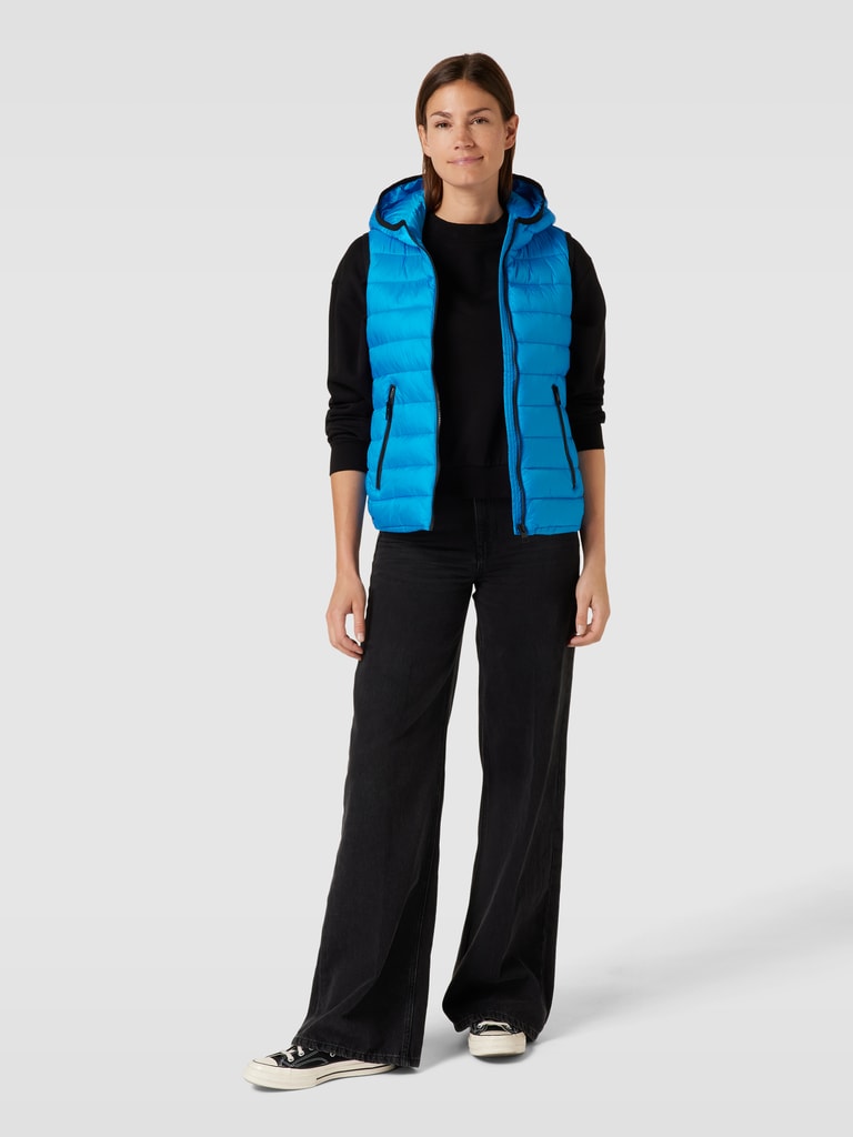 OPUS Steppweste mit Kapuze Modell 'Wenise' (blau) online kaufen