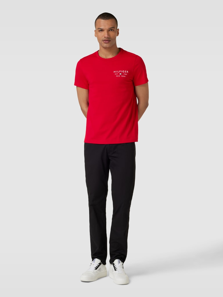 Tommy Hilfiger T-Shirt mit Label-Print (rot) online kaufen