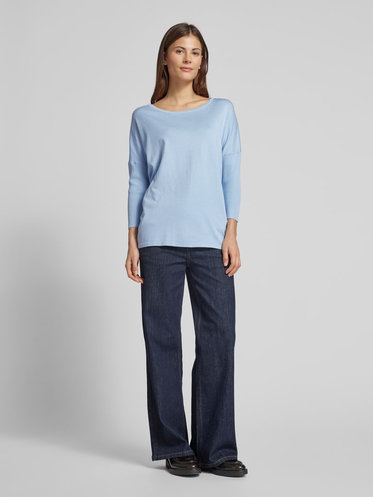 Kup online FREE/QUENT Sweter z dzianiny z rękawem o dł. 3/4 model ‘JONE ...