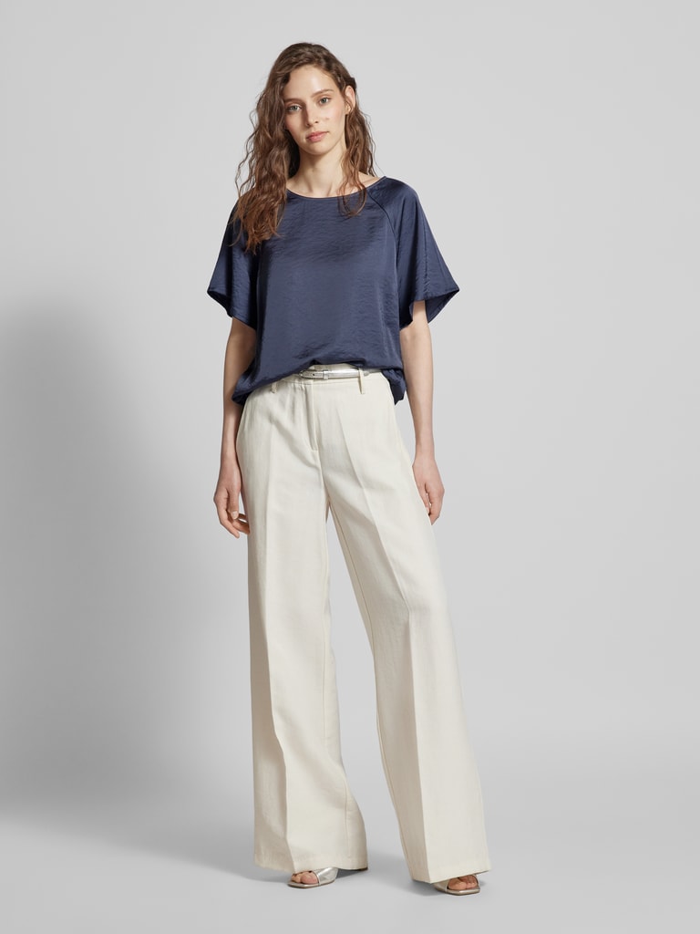 mbyM Blusenshirt in Crinkle-Optik Modell 'Damik' (dunkelblau) online kaufen