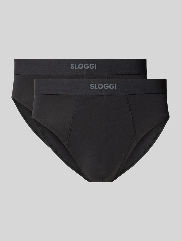 Sloggi Slip mit elastischem Label-Bund Modell 'EVER' (black) online kaufen