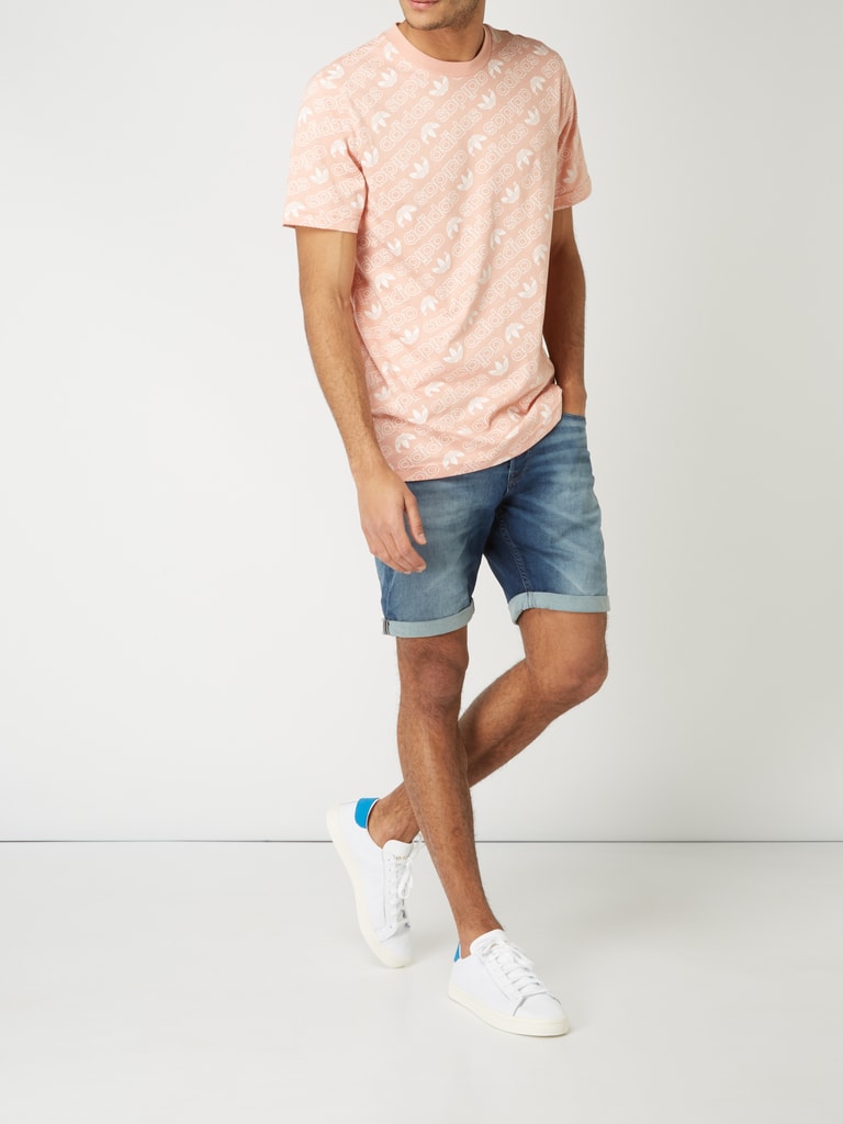 adidas Originals T-Shirt mit Logo-Muster (hellrosa) online kaufen