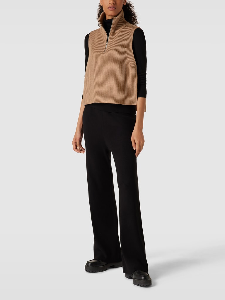 OPUS Top in gebreide look, model 'Abibo' in lichtbruin online kopen | P&C