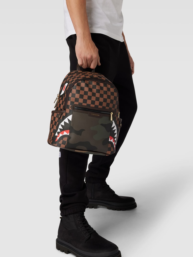 Sprayground Rugzak met all-over motief, model 'SIP WITH CAMO ACCENT' in ...