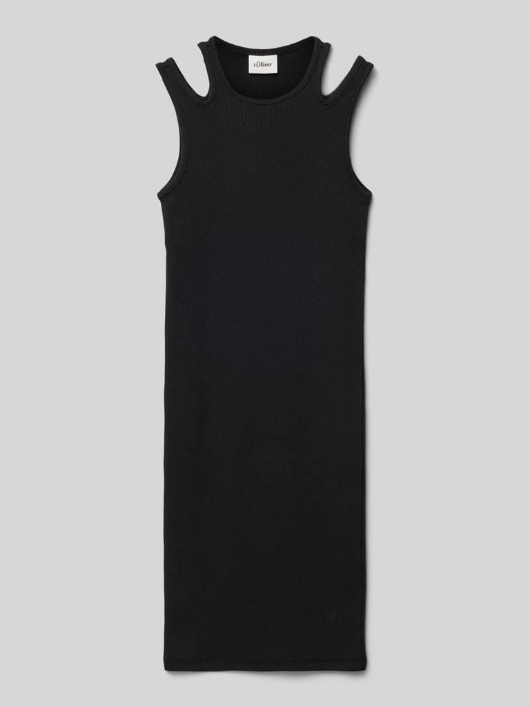 s.Oliver RED LABEL Eng anliegendes Minikleid aus Baumwoll-Mix (black ...