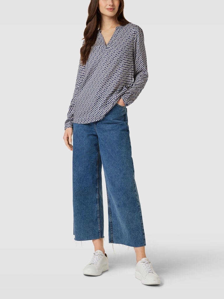 Kaffe Bluse mit Allover-Muster Modell 'Kenny' (ocean) online kaufen