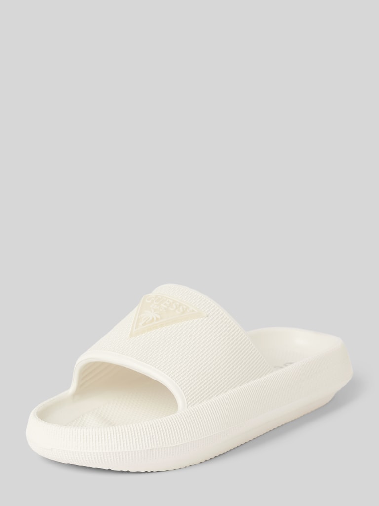 Guess Slides mit Label-Badge (offwhite) online kaufen
