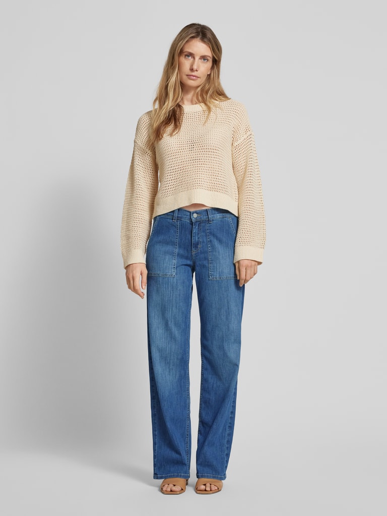 Angels Loose fit jeans met steekzakken, model 'Liz' in donkerblauw ...