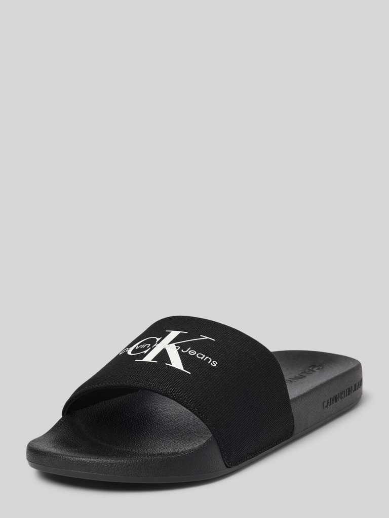 CK Calvin Klein Slides mit Label-Print (black) online kaufen