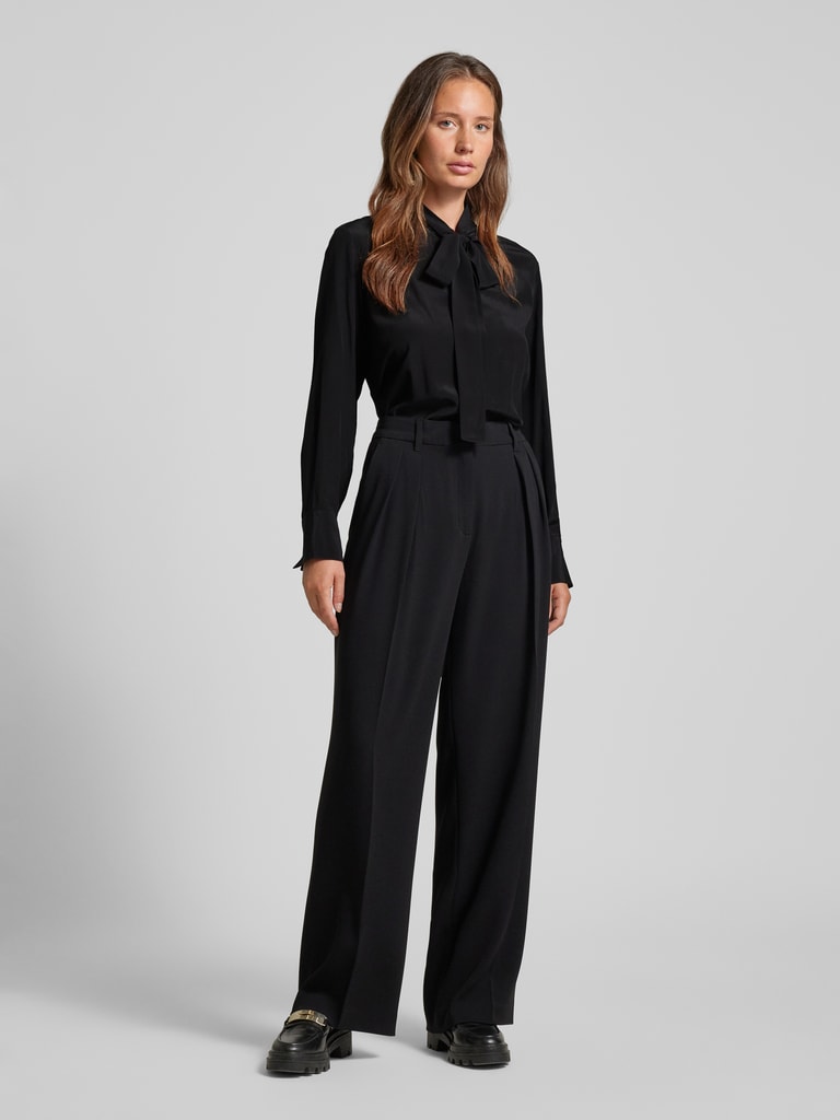 BOSS Bluse aus Seide mit Schleifen-Detail Modell 'Bryon' (black) online ...