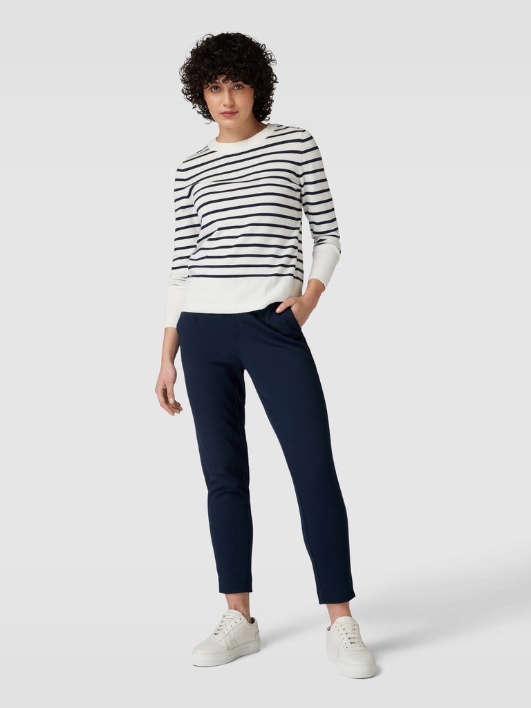Object Slim Fit Stoffhose mit Eingrifftaschen Modell 'Lisa' (marine ...
