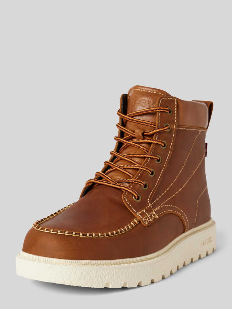 Levi’s® Acc. Boots aus Leder mit Schnürung Model 'ABNER' (mittelbraun ...