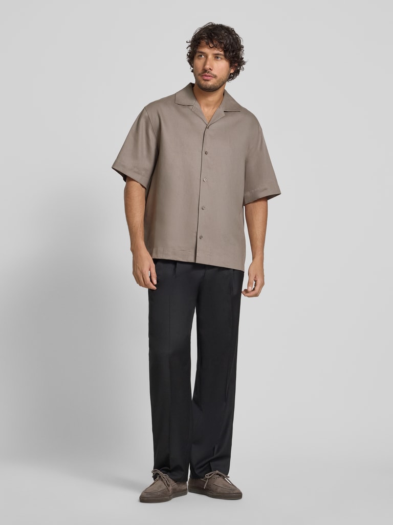 HUGO Relaxed Fit Freizeithemd aus Hanf-Lyocell-Mix Modell 'ESPINO ...