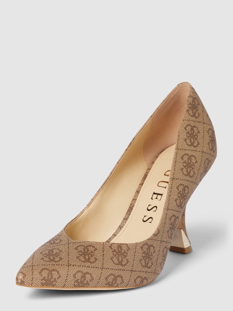 Guess High Heels mit Logo-Muster Modell 'BYNOW' (hellbraun) online kaufen