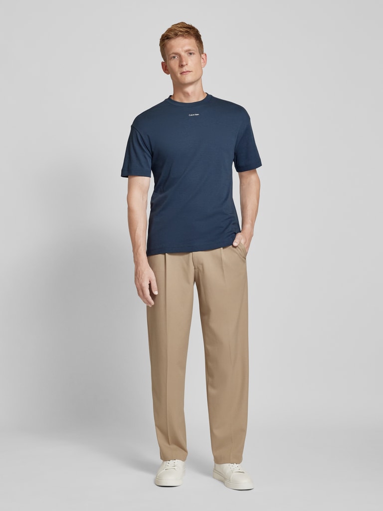 CK Calvin Klein T-Shirt mit Label-Print (blau) online kaufen