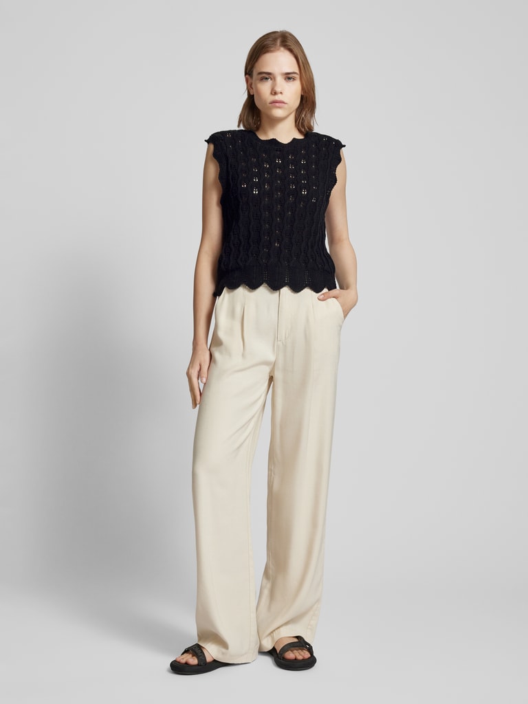 Only Stricktop in unifarbenem Design Modell 'LUNA LIFE' (black) online ...