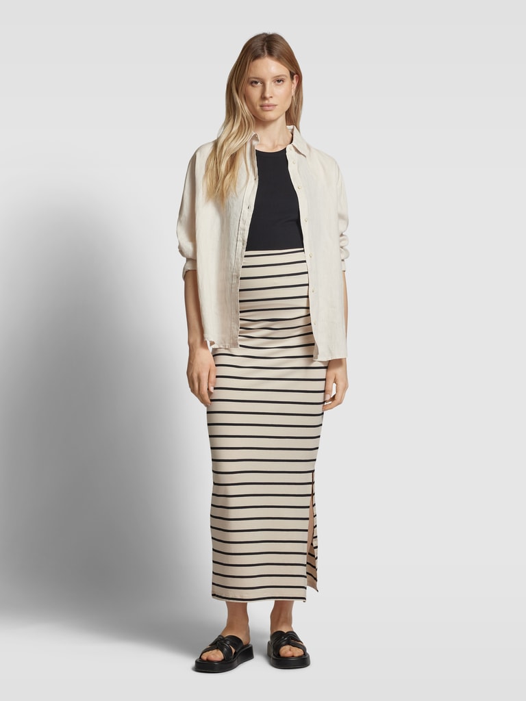 Mamalicious Zwangerschapsrok met streepmotief, model 'LEVA' in ...