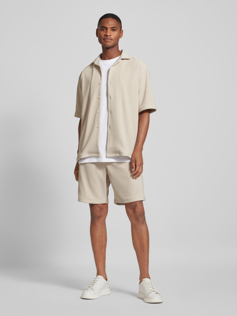 JAKE*S STUDIO MEN Regular Fit Freizeithemd mit Reverskragen (sand ...