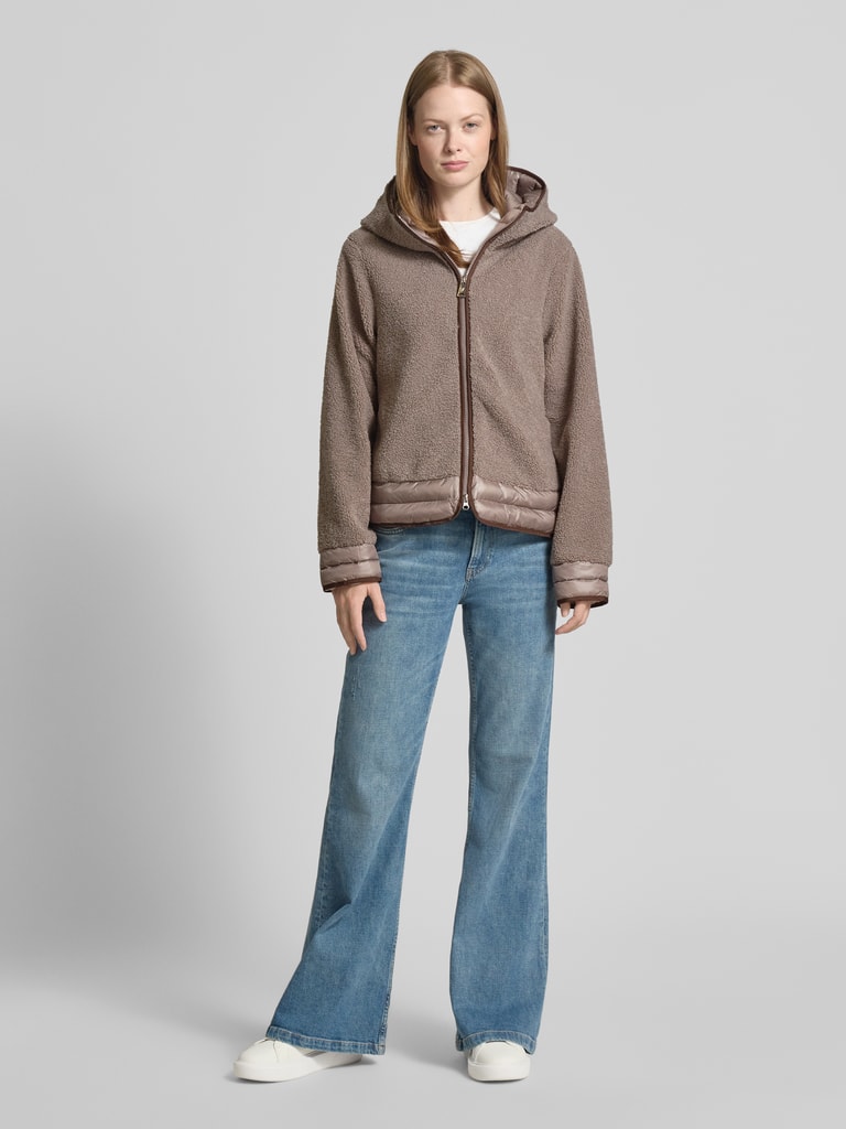 Fuchs Schmitt Teddyjacke mit Kapuze (taupe) online kaufen