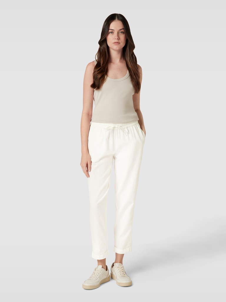 Fransa Stoffhose mit Leinen-Anteil Modell 'Maddie' (weiss) online kaufen