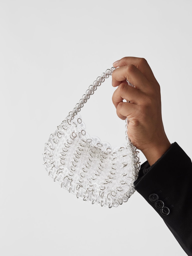Rabanne Micro Bag mit transparenter Optik (weiss) online kaufen