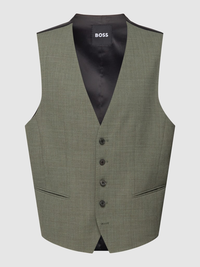 BOSS Gilet met scheerwol, model 'Jasper' in groen online kopen | P&C