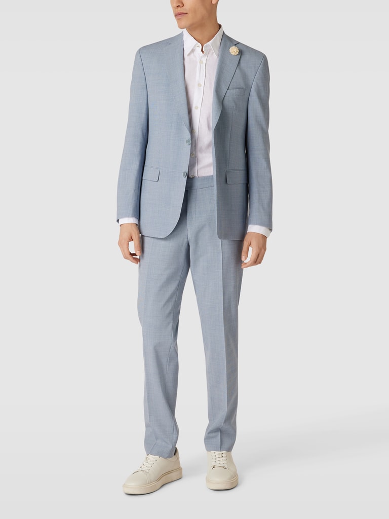 Carl Gross Anzughose mit Allover-Muster Modell 'Shiver' (hellblau ...