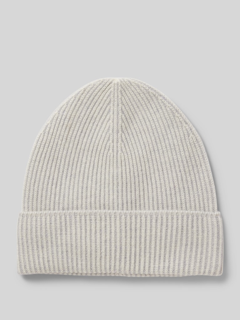 Christian Berg Woman Beanie aus reinem Kaschmir (mittelgrau melange ...