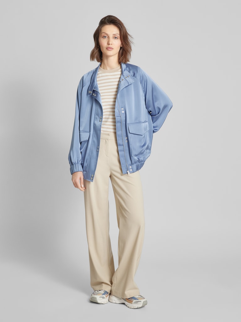 YAS Bomberjacke mit Stehkragen Modell 'GENJA' (rauchblau) online kaufen