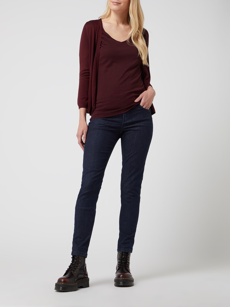 QS Longsleeve mit Modal-Anteil (bordeaux) online kaufen