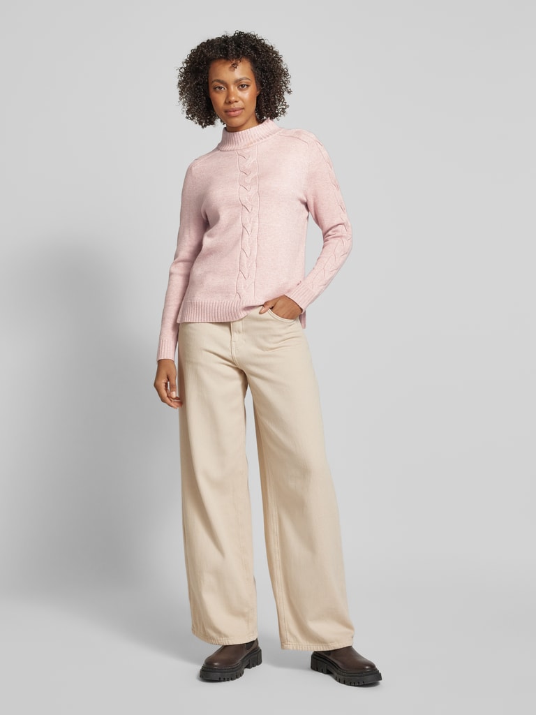 Betty Barclay Gebreide pullover met kabelpatroon in rosé online kopen | P&C