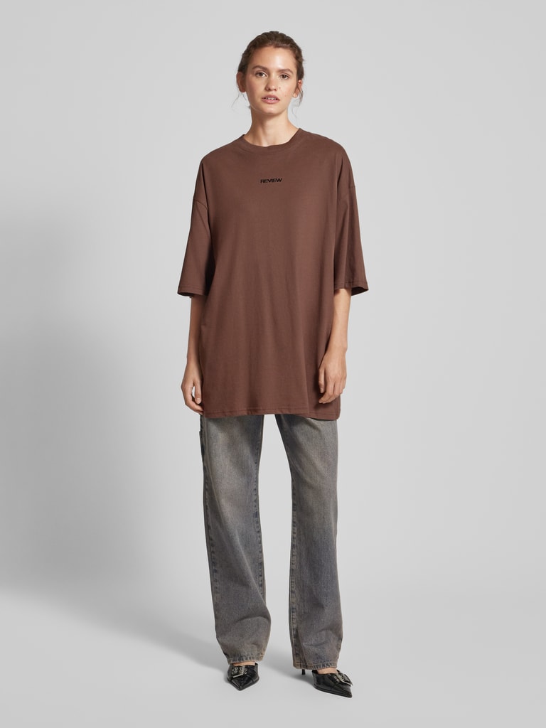 REVIEW Essentials Oversized Logo T-Shirt (schlamm) online kaufen