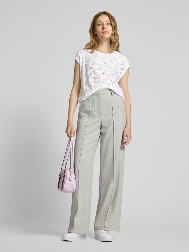 ZABAIONE T-Shirt mit Lochmuster (weiss) online kaufen