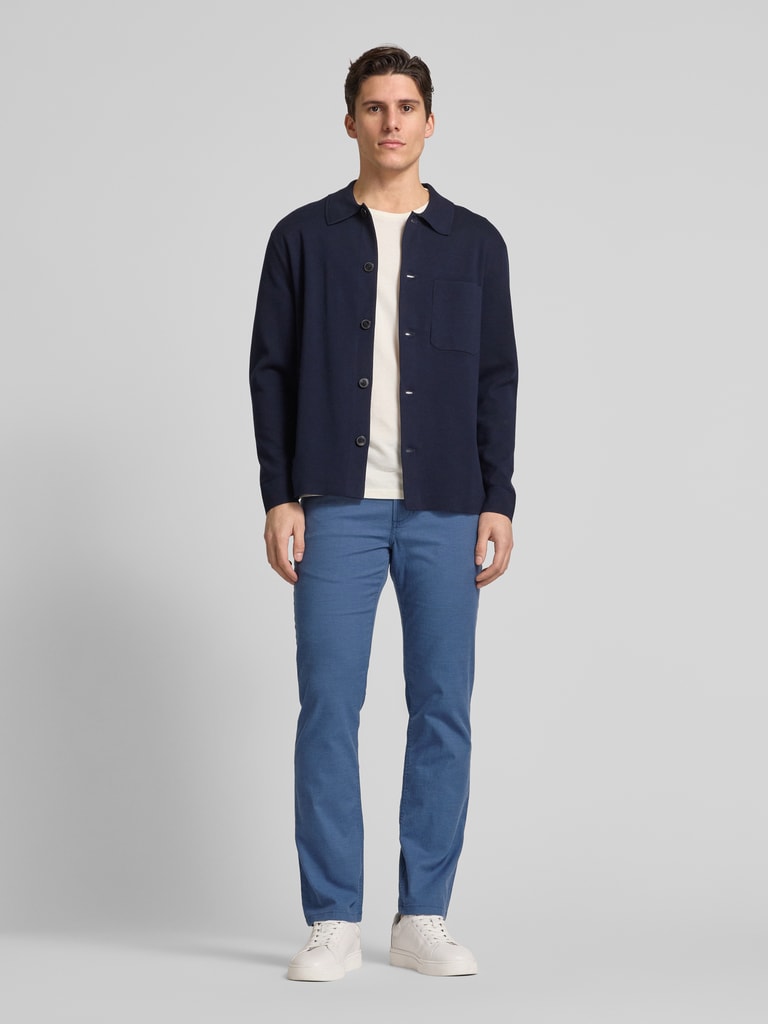 Christian Berg Men Tapered Fit Chino mit Strukturmuster (ocean) online ...