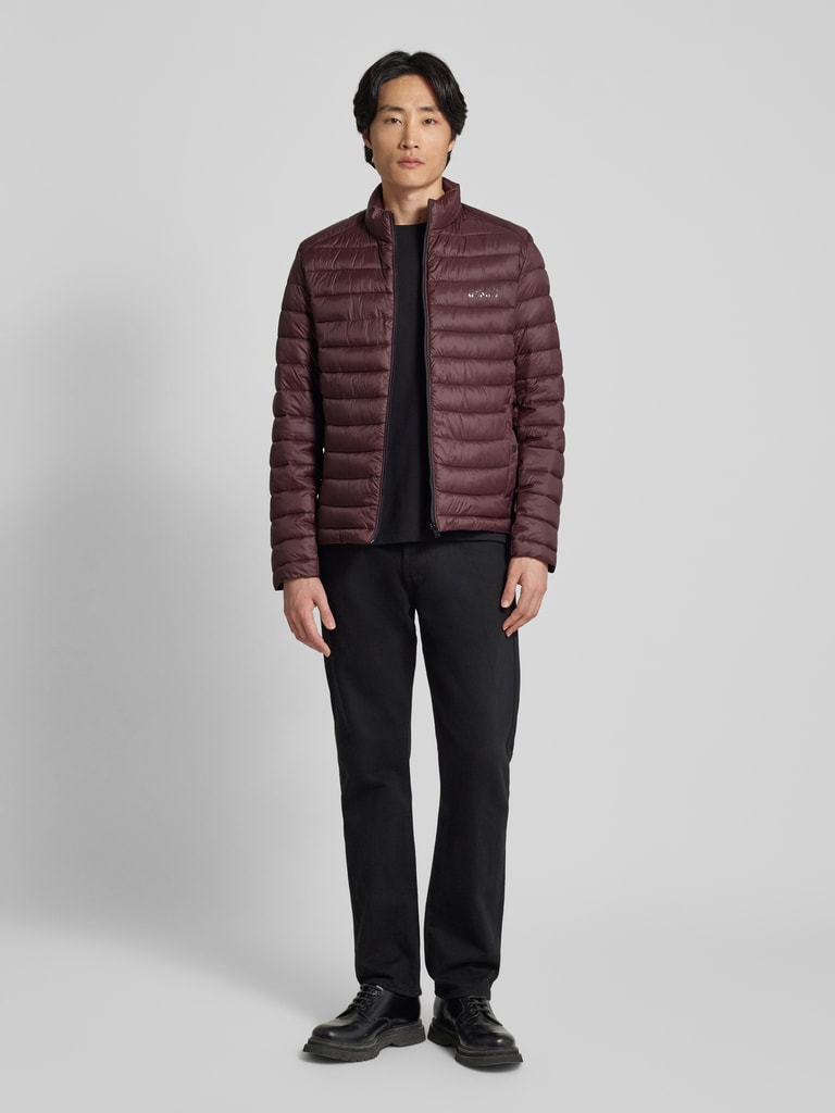 BOSS Steppjacke mit Stehkragen Modell 'Calanos' (bordeaux) online kaufen