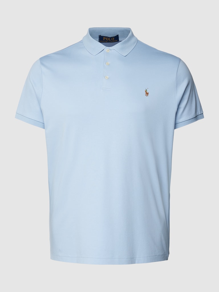 Polo Ralph Lauren Slim Fit Poloshirt mit Logo-Stitching (hellblau ...