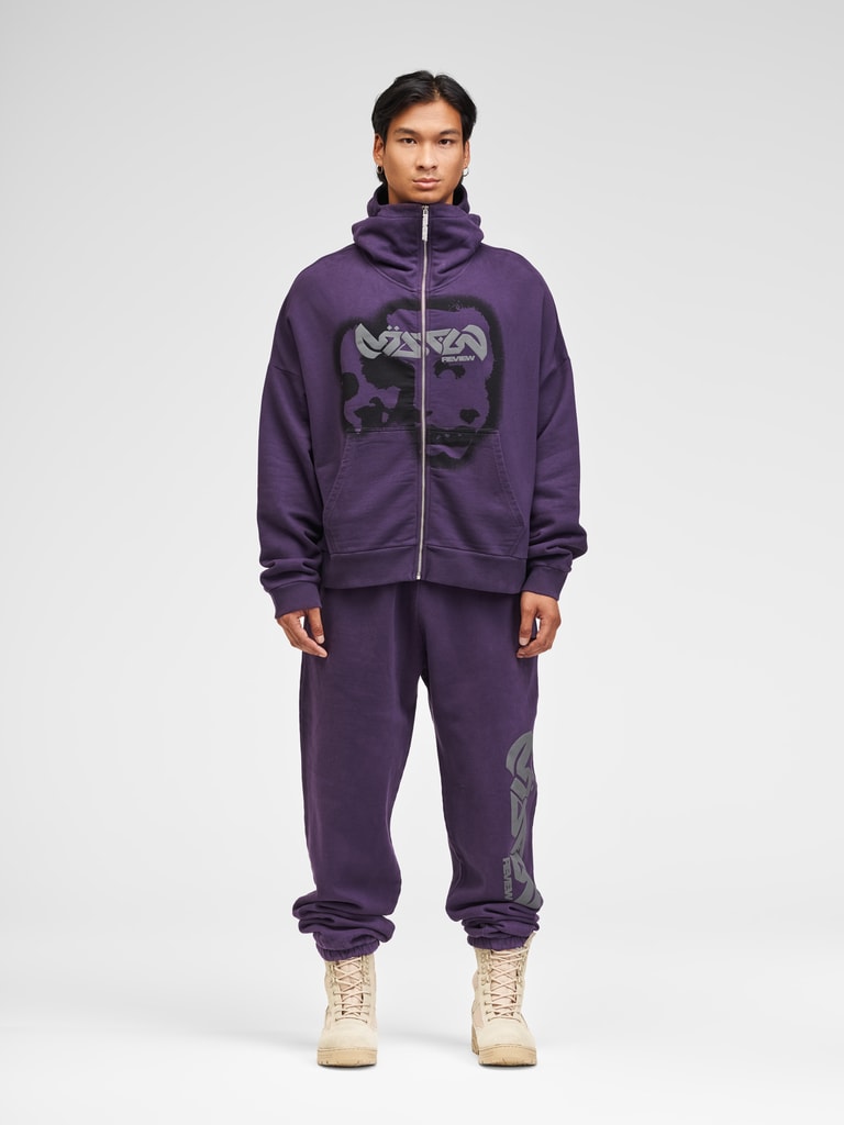 REVIEW X MATW Sweatjacke mit FACE Print - MATW X Review (lila) online ...