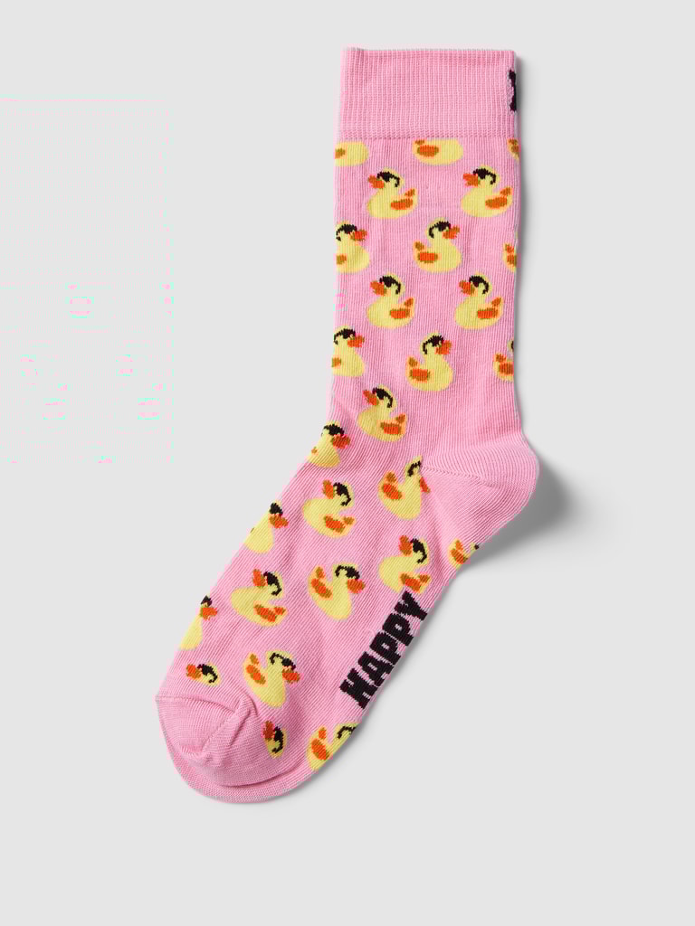 Happy Socks Sokken in all-over look, model 'Rubber Duck' in roze online ...