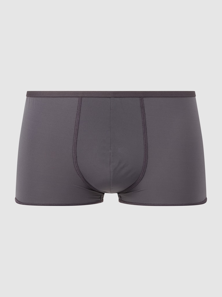 HOM Boxershort in effen design, model 'Plumes' in antraciet online ...