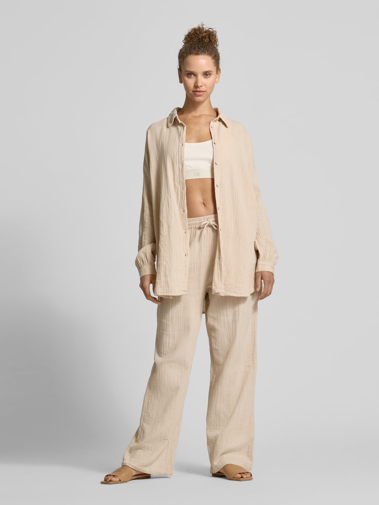 Kup online Only Bluzka o kroju oversized z czystej bawełny z kapturem ...