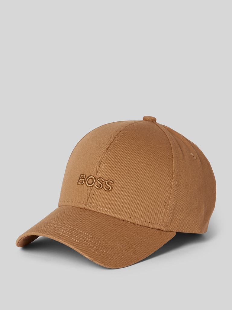 BOSS Basecap mit Label-Stitching (beige) online kaufen