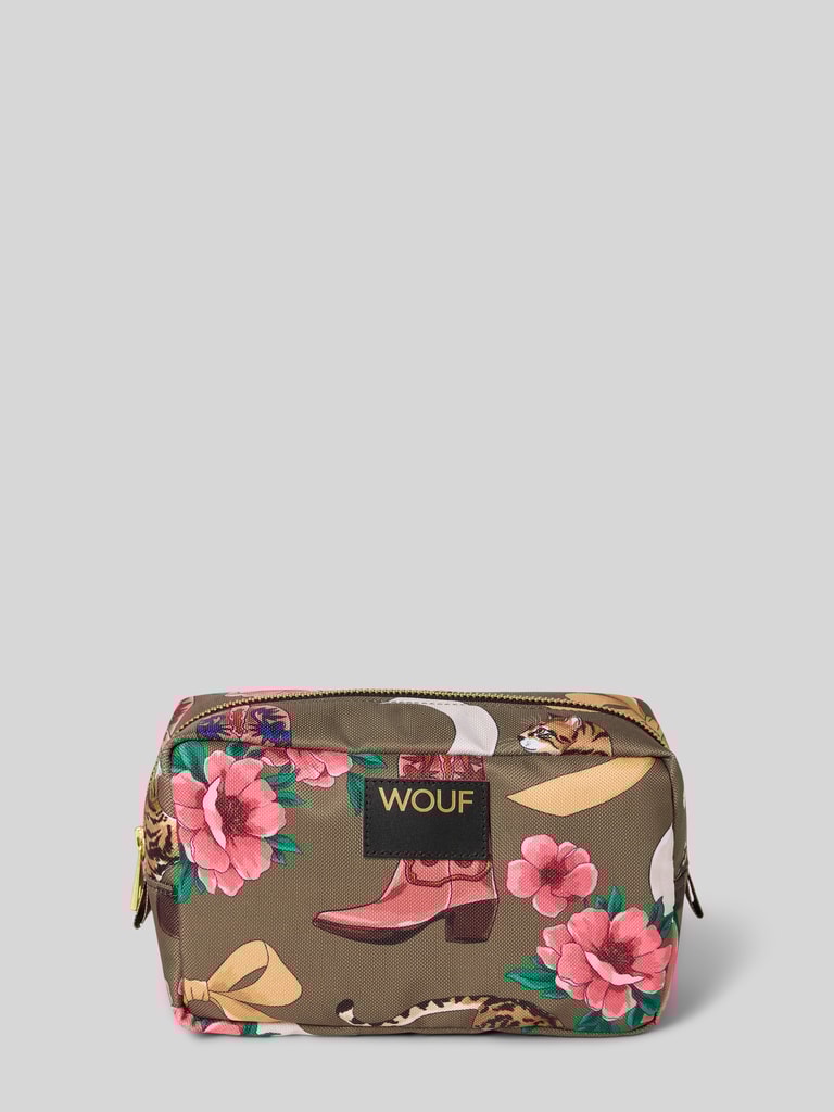 Kup online WOUF Kosmetyczka z naszywką z logo model ‘Rodeo’ (oliwkowy)