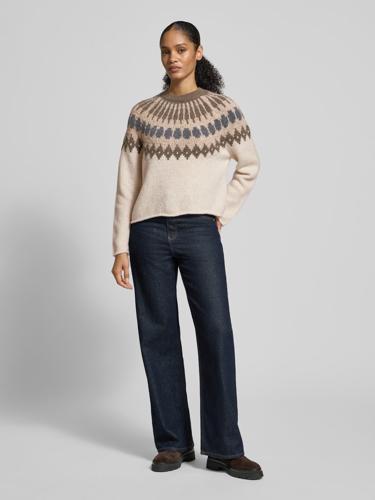 Marc O'Polo Regular Fit Strickpullover aus Woll-Mix mit Alpaka-Anteil ...