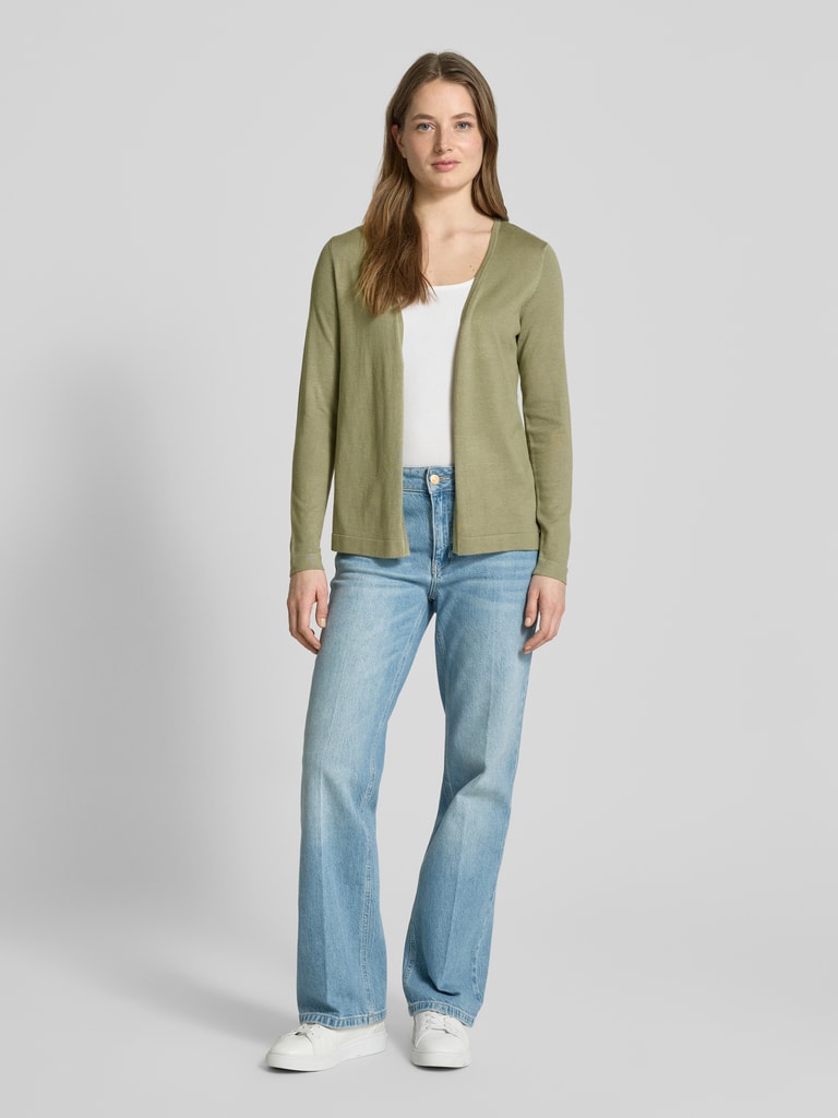 Kaffe Cardigan met opengewerkte voorkant, model 'KAFENIA ASTRID' in ...