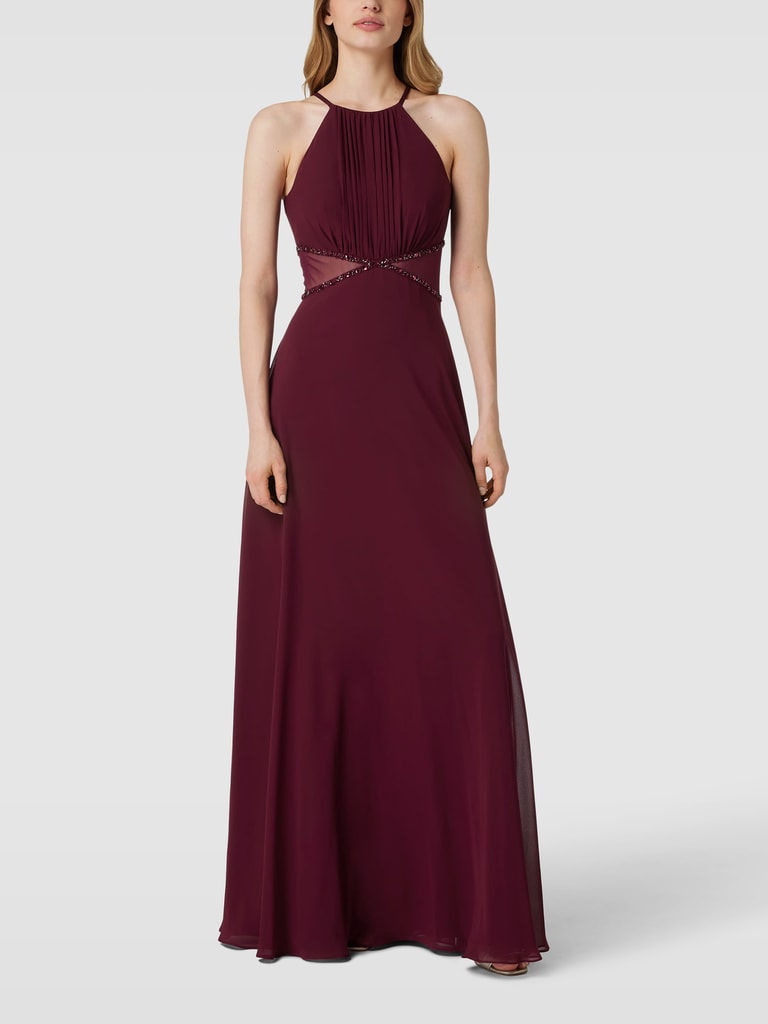 Abendkleid Bordeaux Lang