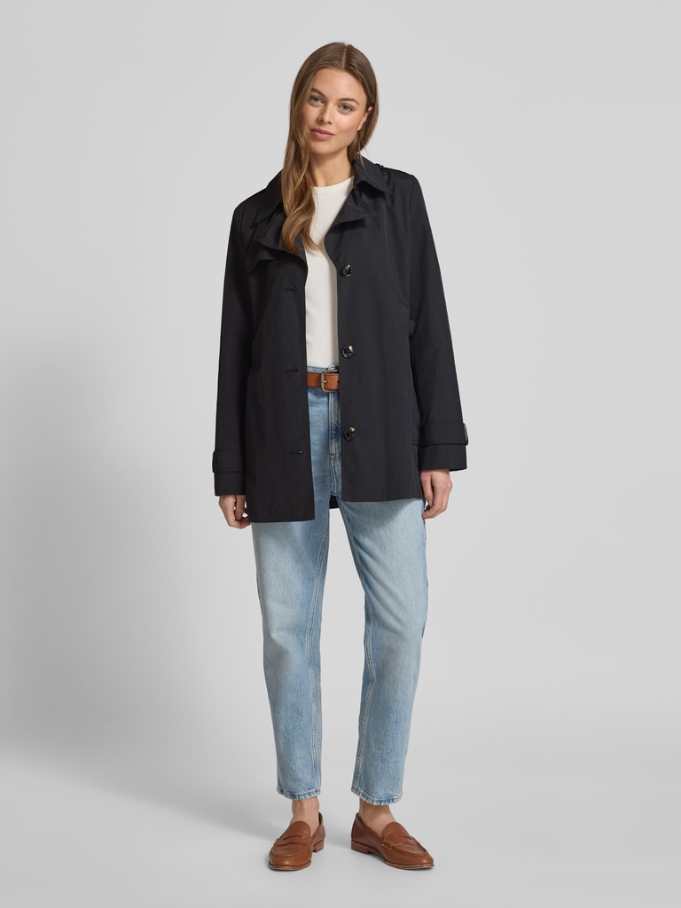 Christian Berg Woman Selection Trenchcoat met strikceintuur in zwart ...