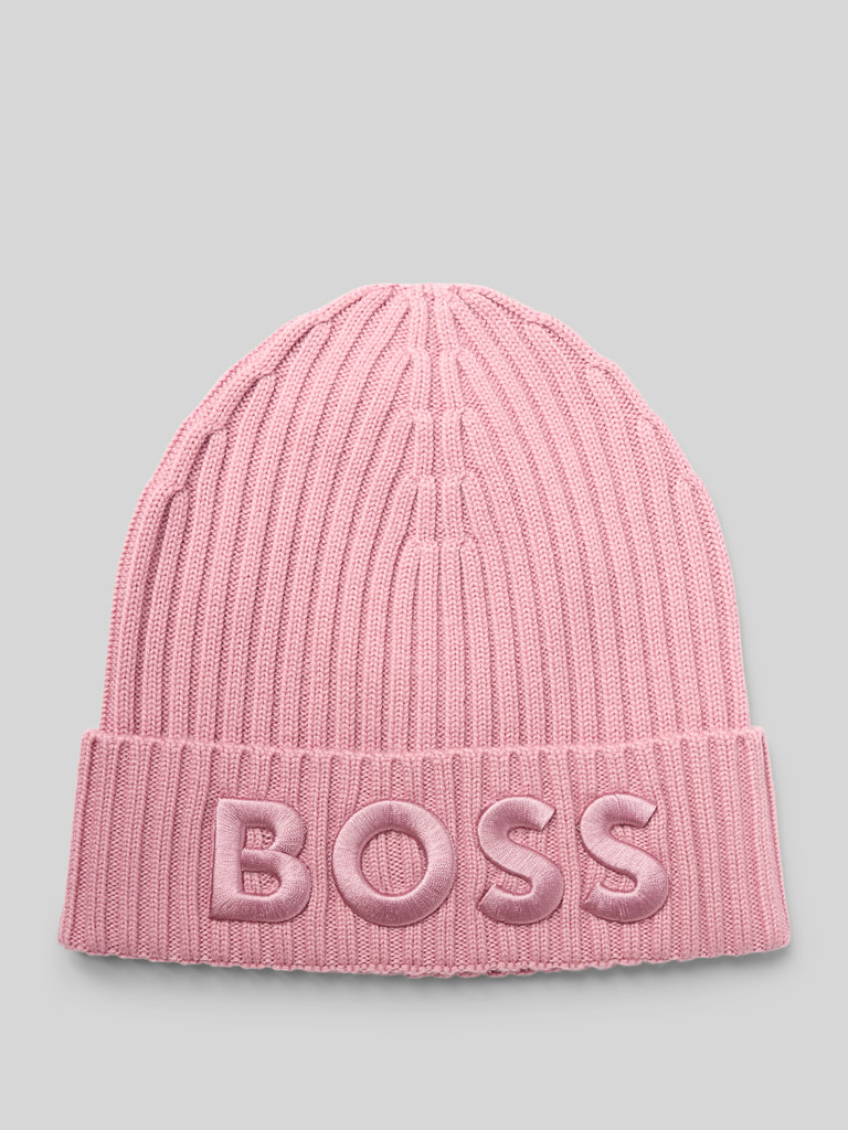 BOSS Beanie aus reiner Schurwolle Modell 'LARA_HAT' (rose) online kaufen