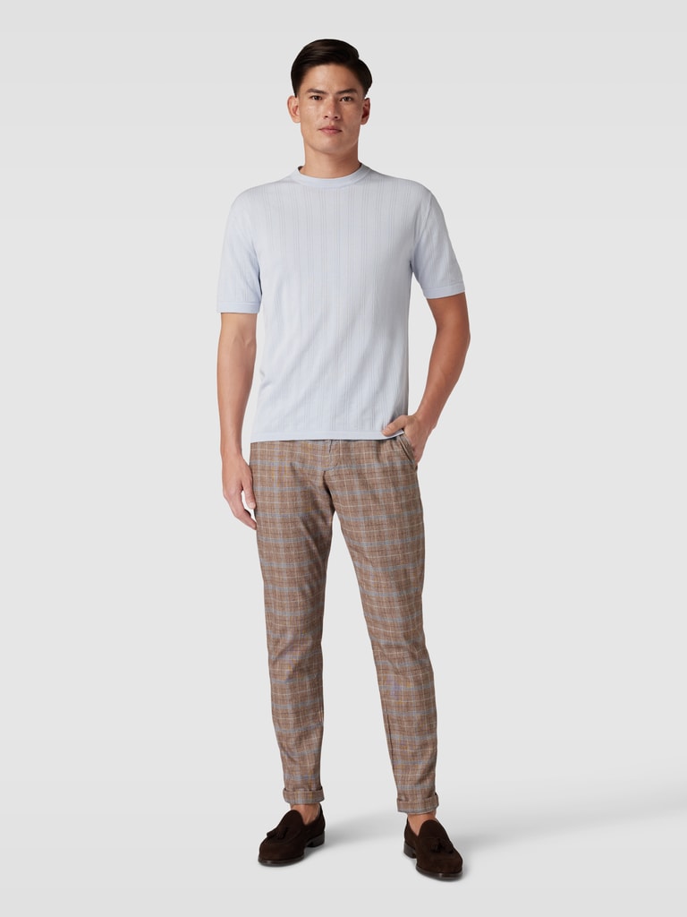 Kup online JOOP! Jeans Spodnie materiałowe ze wzorem w kratę model ...