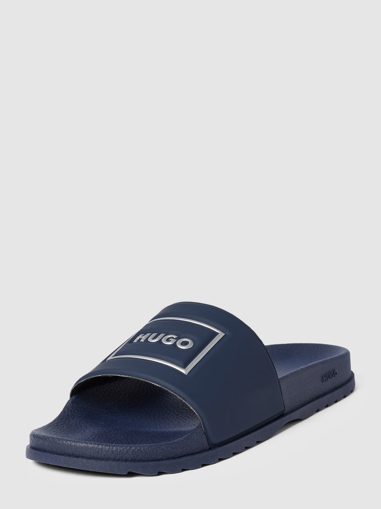 HUGO Slides mit Label-Detail Modell 'Match' (dunkelblau) online kaufen